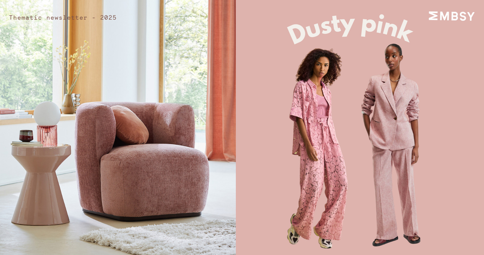 Dusty pink: the new soft color taking over 2025