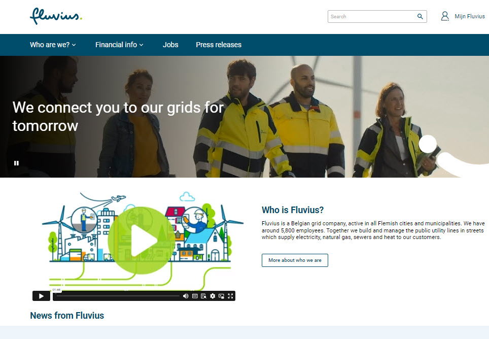 Fluvius unveils new corporate website