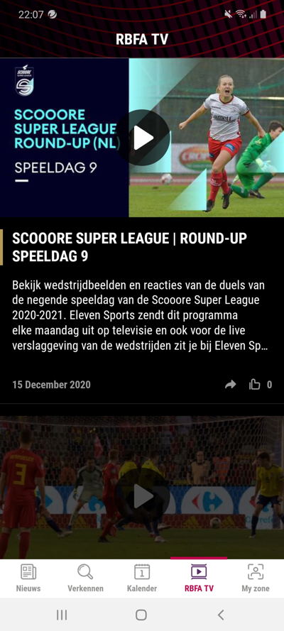 Voetbalbond lanceert gloednieuwe RBFA-app