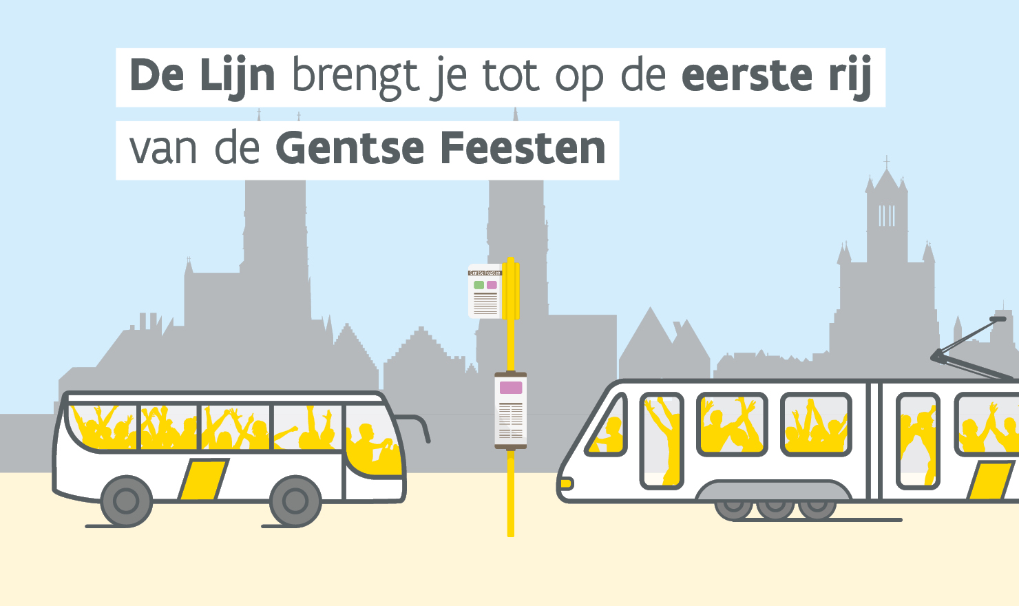 De Lijn brengt je tot op de eerste rij van de Gentse Feesten