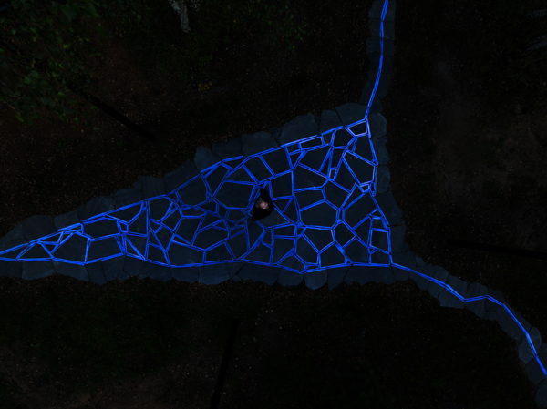 New light artwork by Daan Roosegaarde rises in unique location in Genk