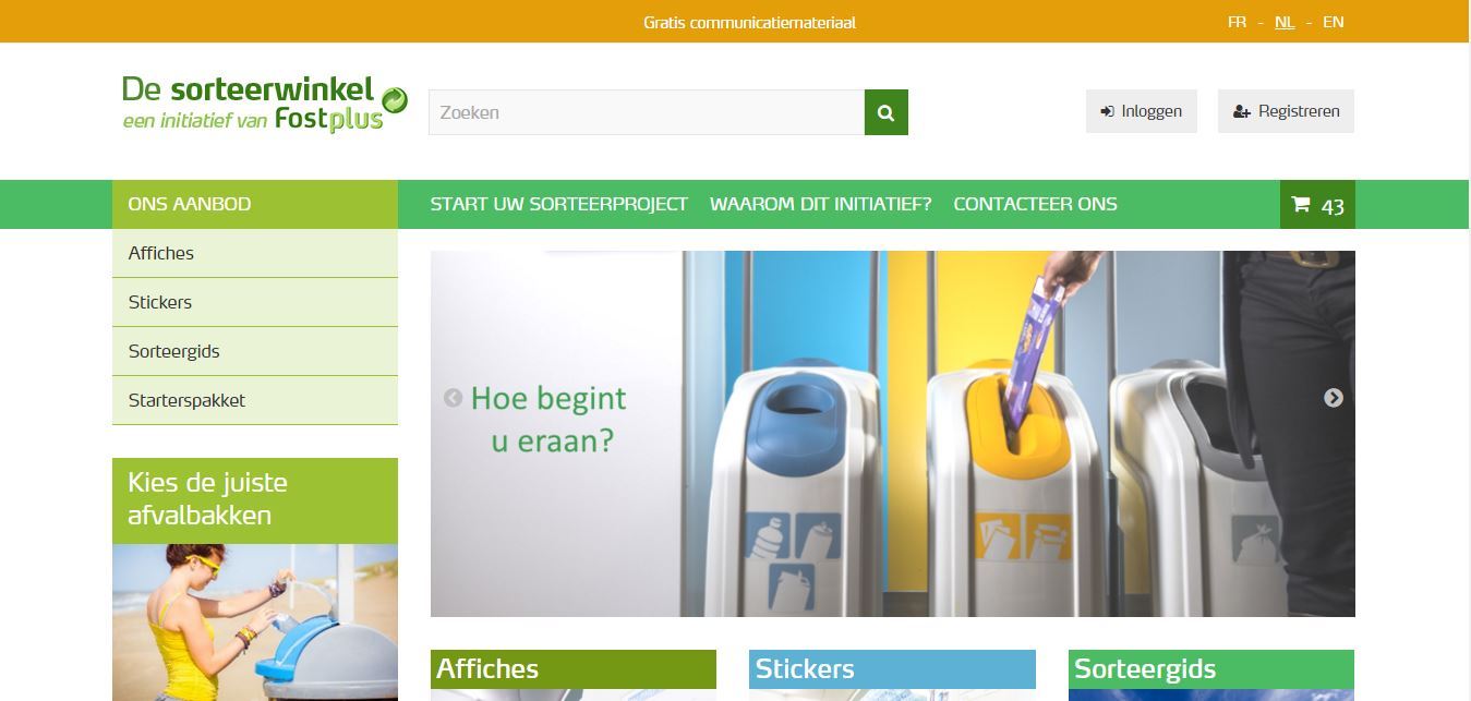 De sorteerwinkel.be, een volwaardige webshop die ondernemingen en ...