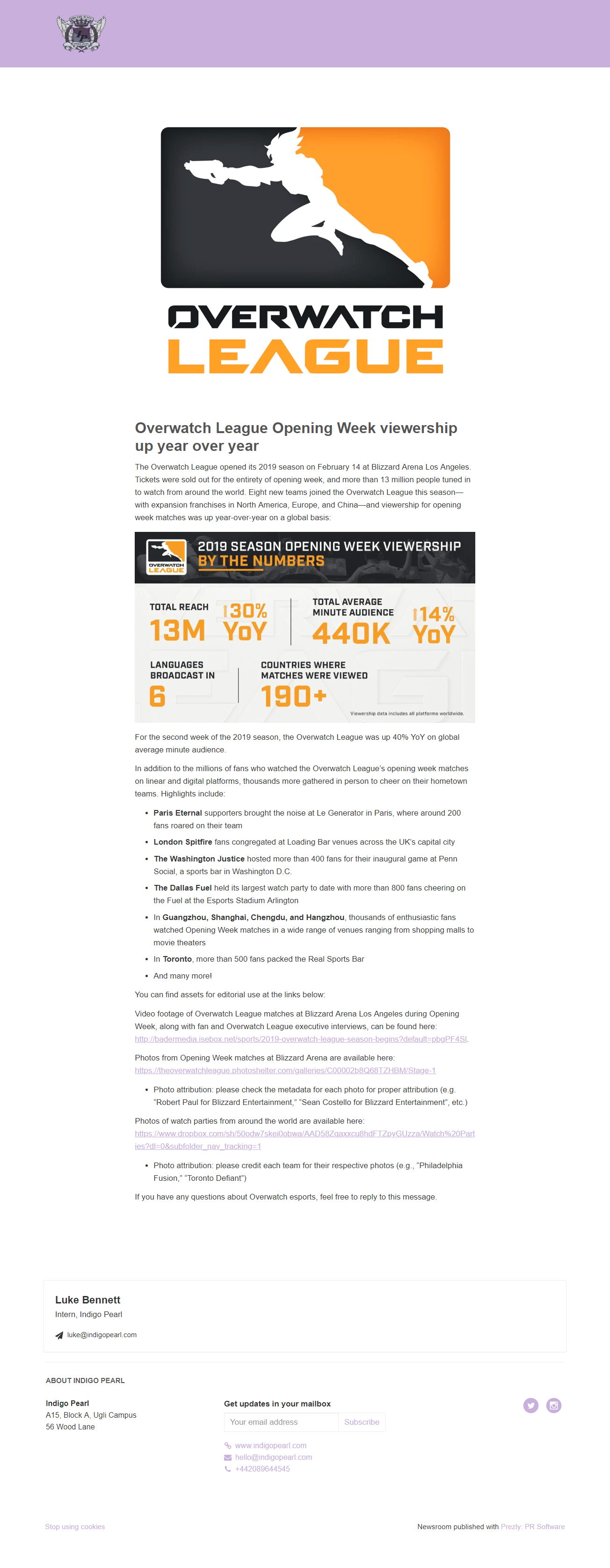 Gaming Press Release Examples
