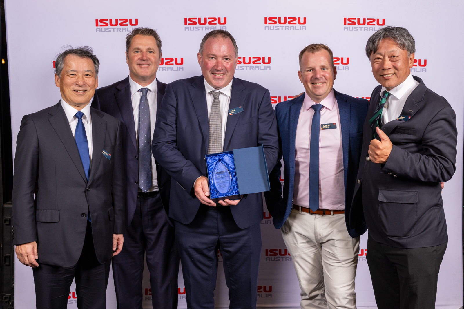 Golden Glow at Isuzu Dealer of the Year Awards