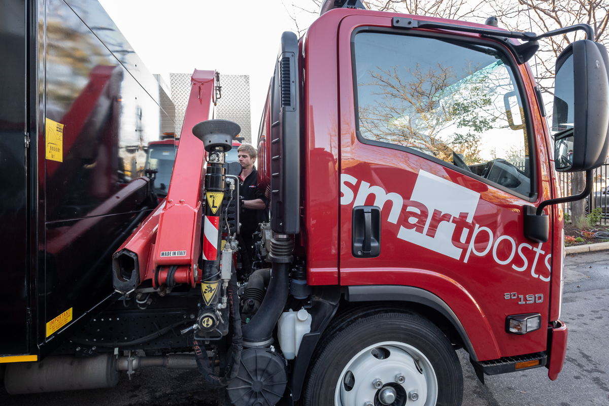 Isuzu's Smart Red Fleet with Smart Posts Adelaide