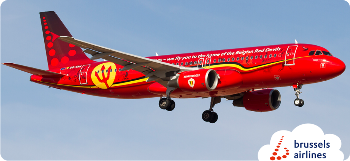 Votre photo affichée dans l’avion des Diables Rouges