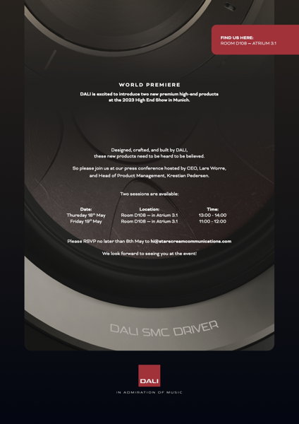 DALI is excited to introduce two new premium high-end products at the ...