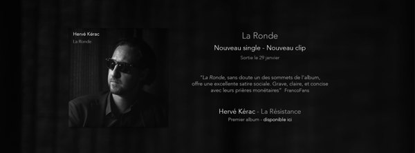 Hervé Kérac : Nouveau clip "La Ronde", extrait de son premier album "La ...