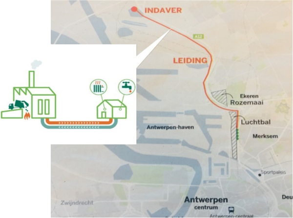 Fluvius onderzoekt haalbaarheid nieuw warmtenet Antwerpen Noord