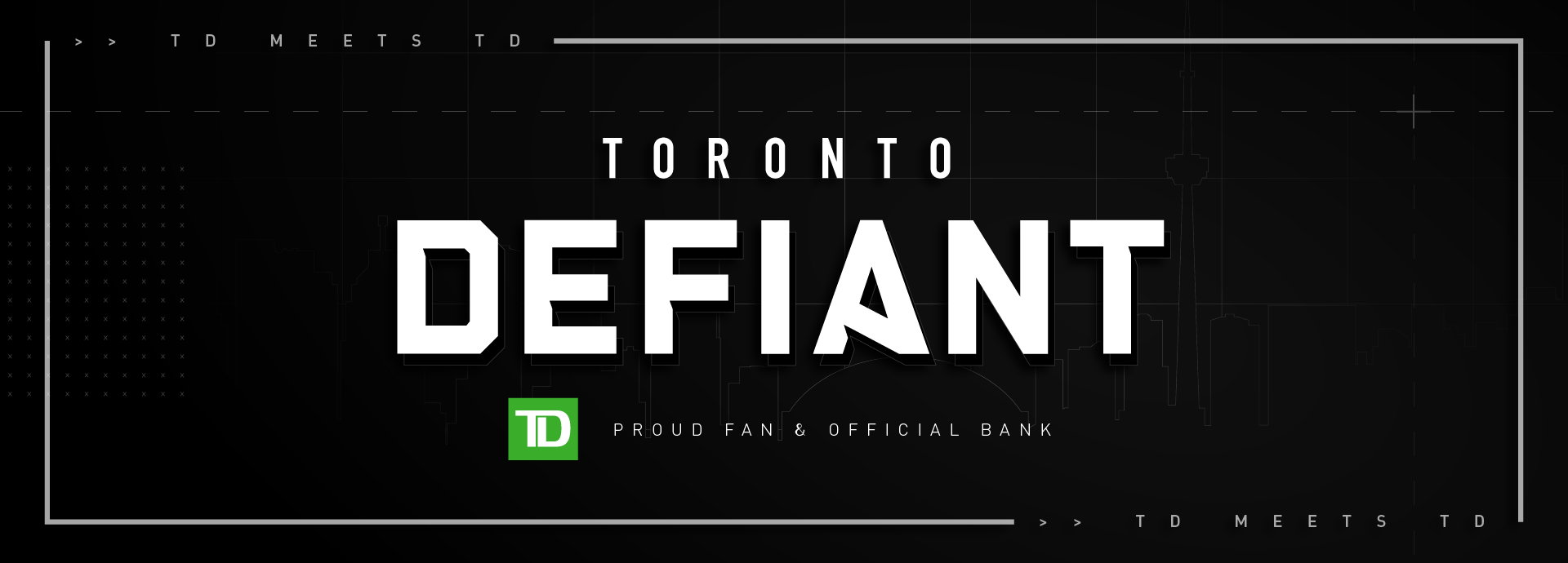 TORONTO DEFIANT, TD BANK GROUP INK NEW SPONSORSHIP DEAL