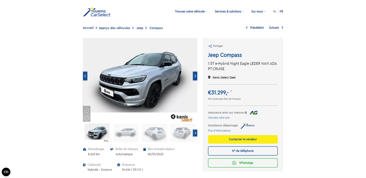Lancement de Touring CarSelect : une nouvelle plateforme de vente en ligne proposant ...