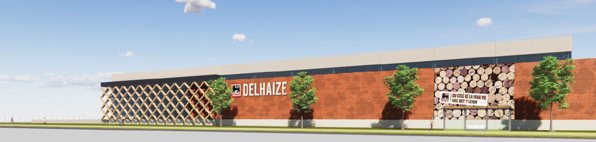 Delhaize bouwt gloednieuwe wijnbottelarij in Kobbegem Delhaize bouwt gloednieuwe wijnbottelarij in Kobbegem