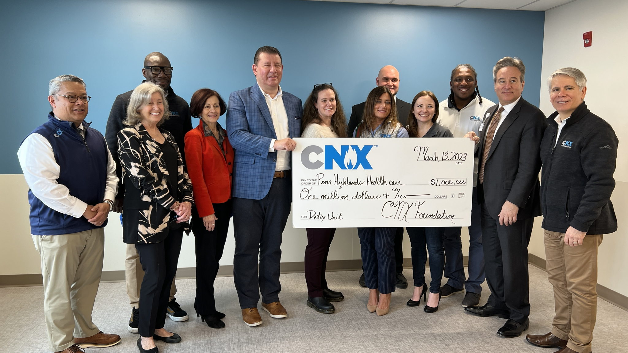 CNX Foundation Commits $1 Million to Penn Highlands Mon Valley Hospital ...