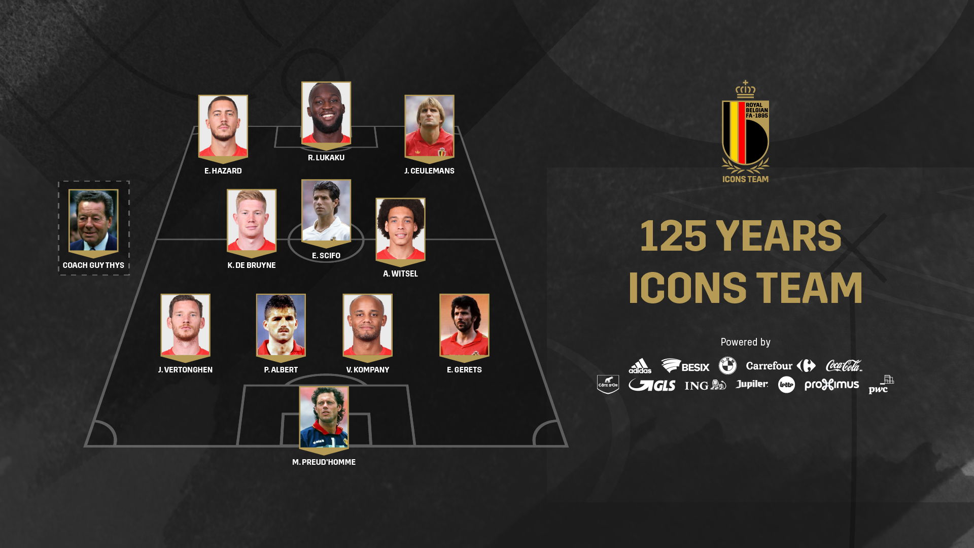 Guy Thys vient compléter la meilleure équipe des Diables Rouges de ces ...