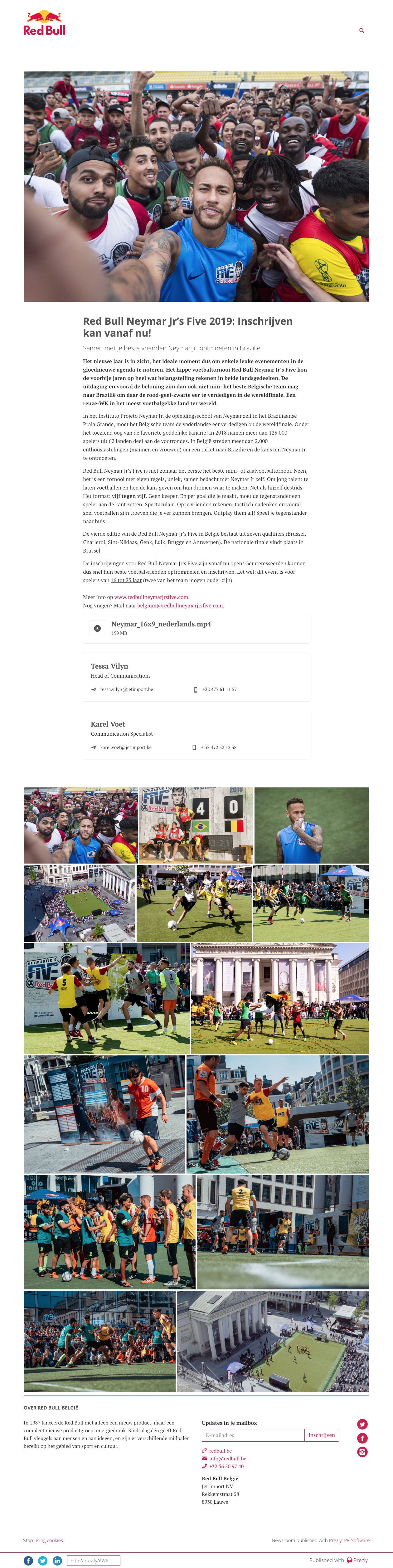 Sports Press Release Examples