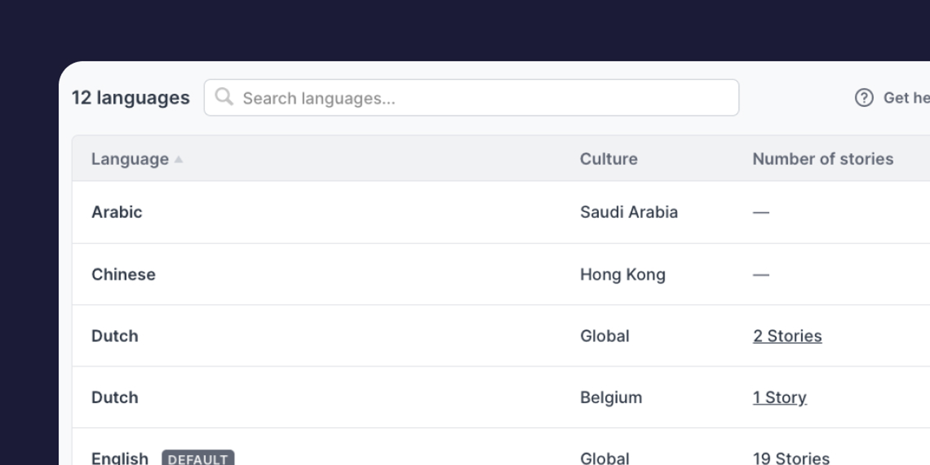 Enable multiple languages for your sites & newsrooms